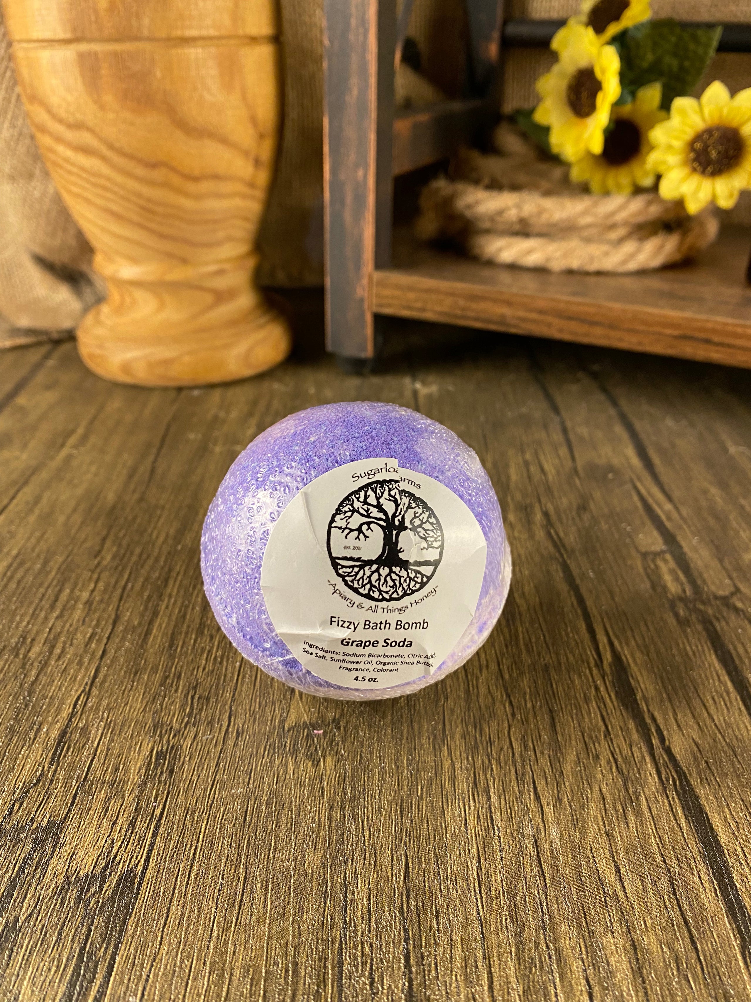Bath Bomb - Grape Soda | Sugar Loaf Farms